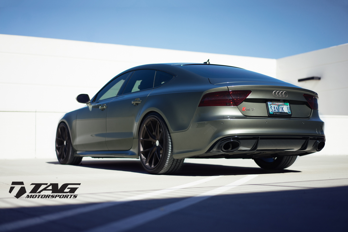 Audi Exclusive Cypress Green RS7 on 21" Bronze HRE P101 // TAG Motorsports