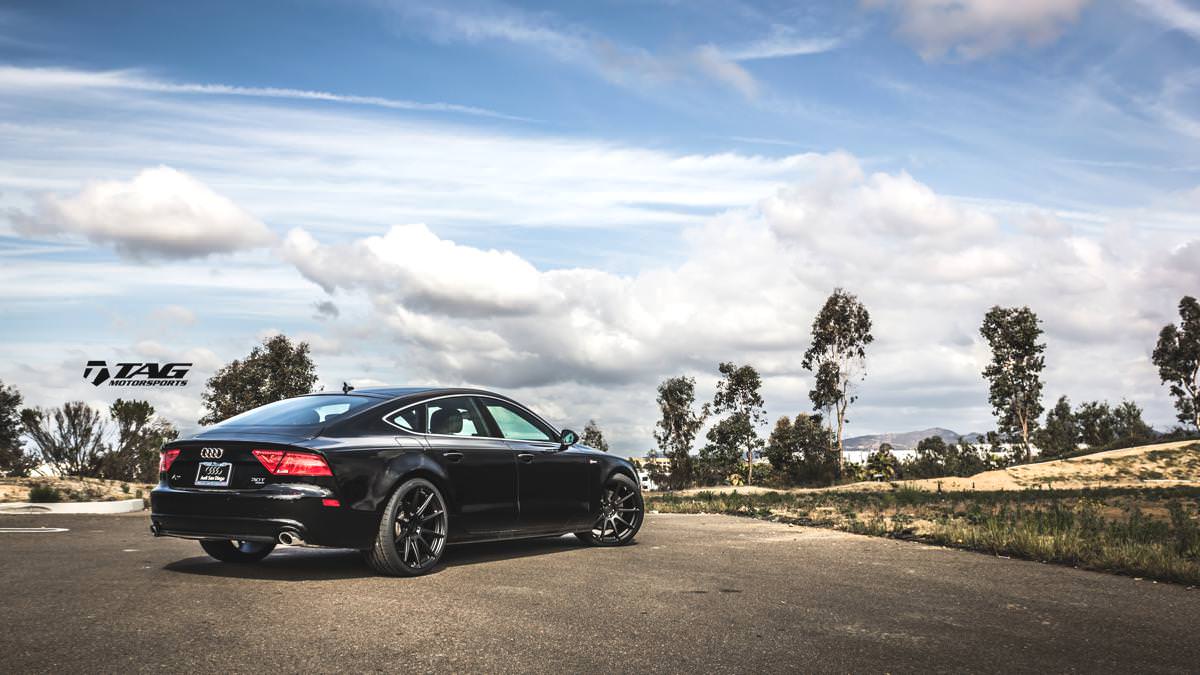 Black or White / A7 Lowered on 21" Niche Essen Wheels for Audi SD / TAG ...