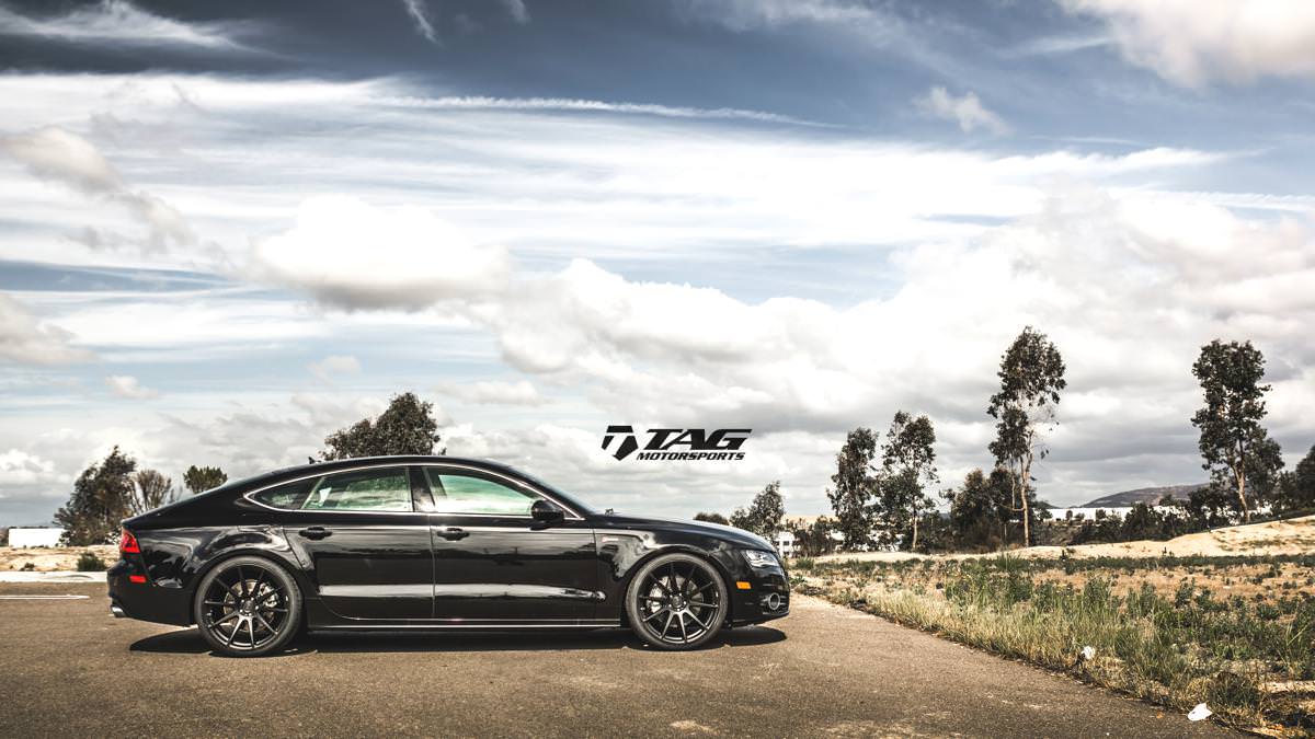 Black or White / A7 Lowered on 21" Niche Essen Wheels for Audi SD / TAG ...