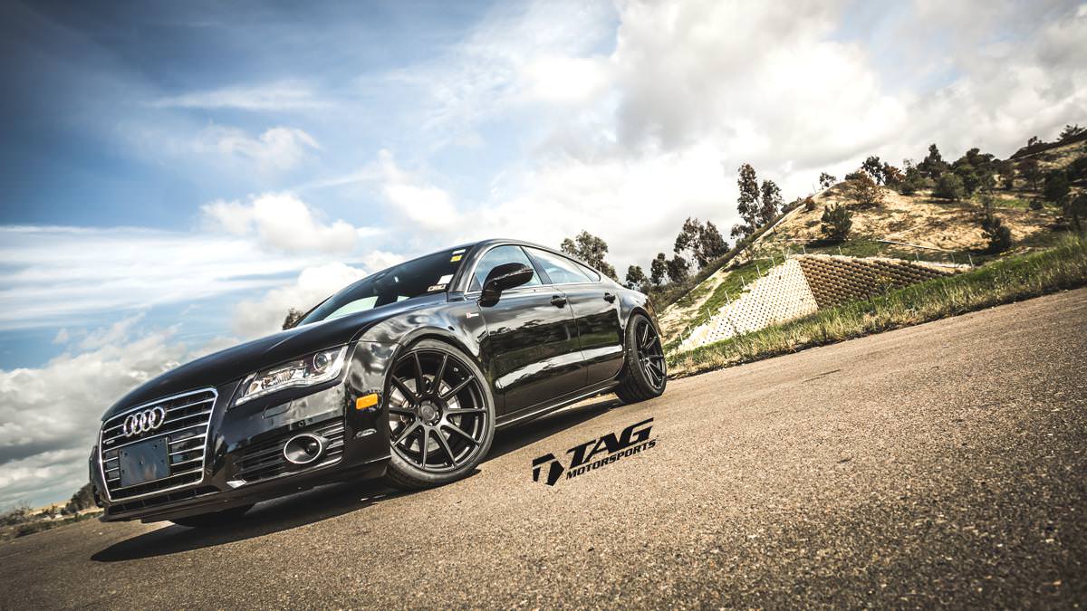 Black or White / A7 Lowered on 21" Niche Essen Wheels for Audi SD / TAG ...