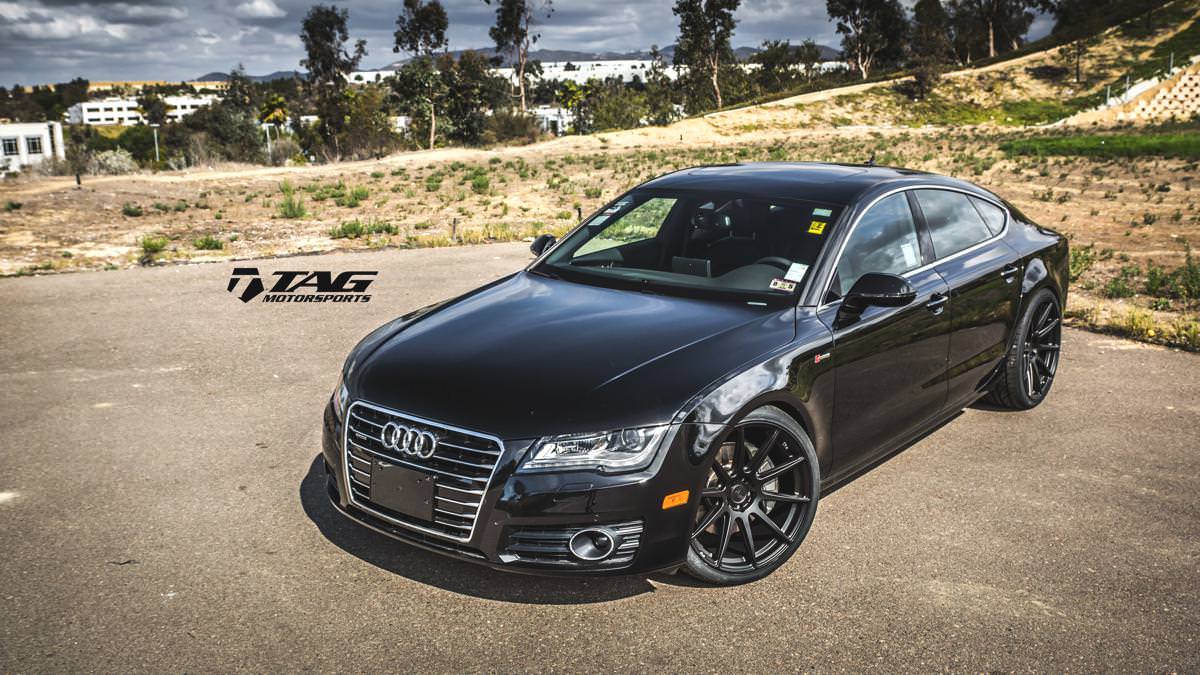 Black or White / A7 Lowered on 21" Niche Essen Wheels for Audi SD / TAG ...